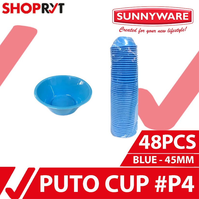 Sunnyware P4 4cm 1.5oz 48pcs Puto Cups Molder for Siomai Puto Kutsinta ...