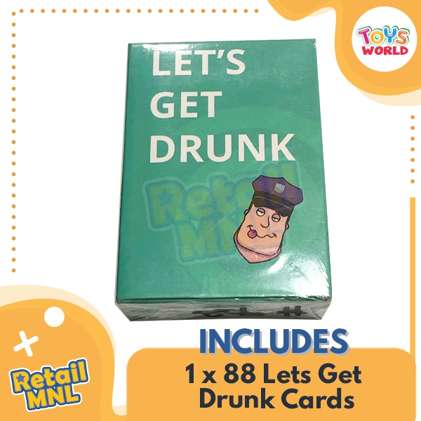 Retailmnl Drinking Game Lets Get Drunk Card game - Fun Adult Drinking Game | Shopee Philippines