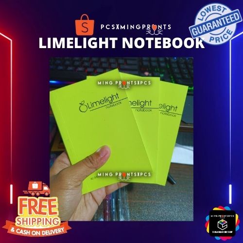 LIMELIGHT NOTEBOOK Green Mini Stationary 80 Sheets Paded | Shopee ...
