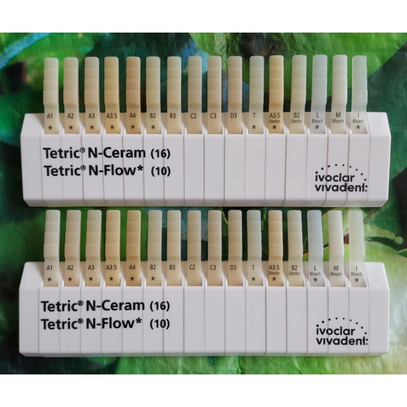 Composite Dental Shade Guide, Ivoclar Vivadent Tetric N Ceram Full set ...