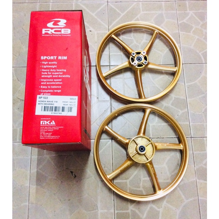 RACING BOY/RCB RB5 MAGWHEELS FRONT-1.40x17 REAR-1.40x17 FOR HONDA ...
