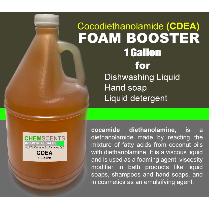CDEA COCO DIETHANOLAMIDE FOAM BOOSTER 1GALLON FOR DISHWASHING LIQUID ...