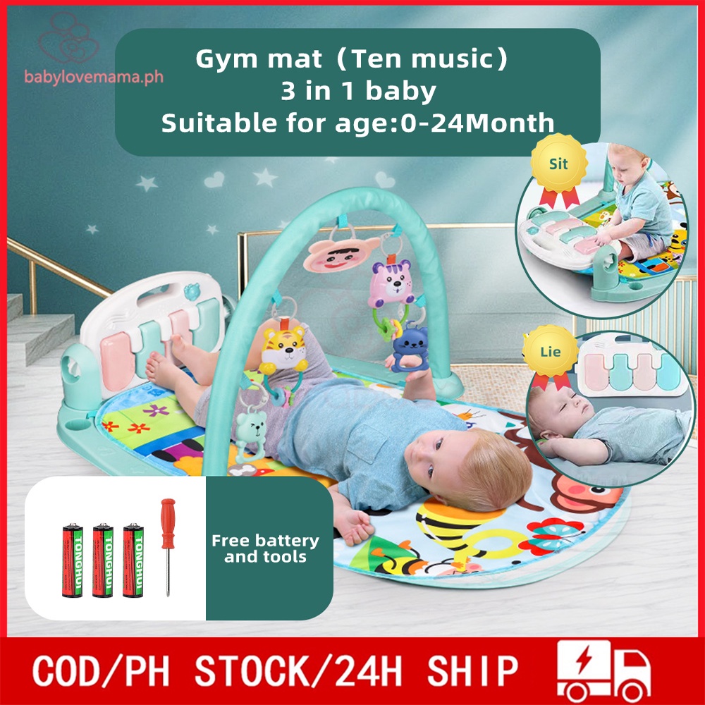 Baby Music Rack Play Mat Piano Keyboard Crawling Game Pad Toy Baby pad ...