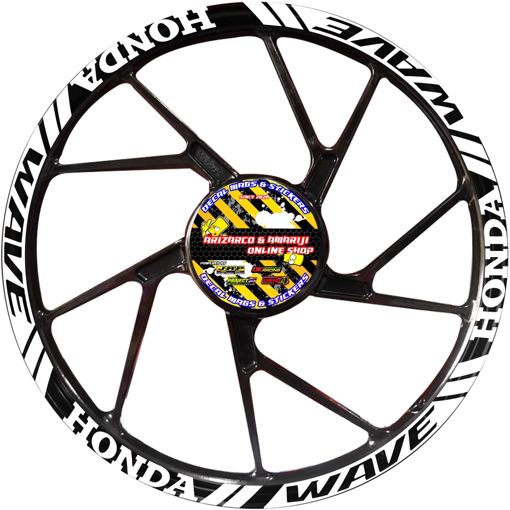 HONDA WAVE 125 NEW DESIGN DECAL MAG STICKER GOOD FOR 2 MAGS | Shopee ...