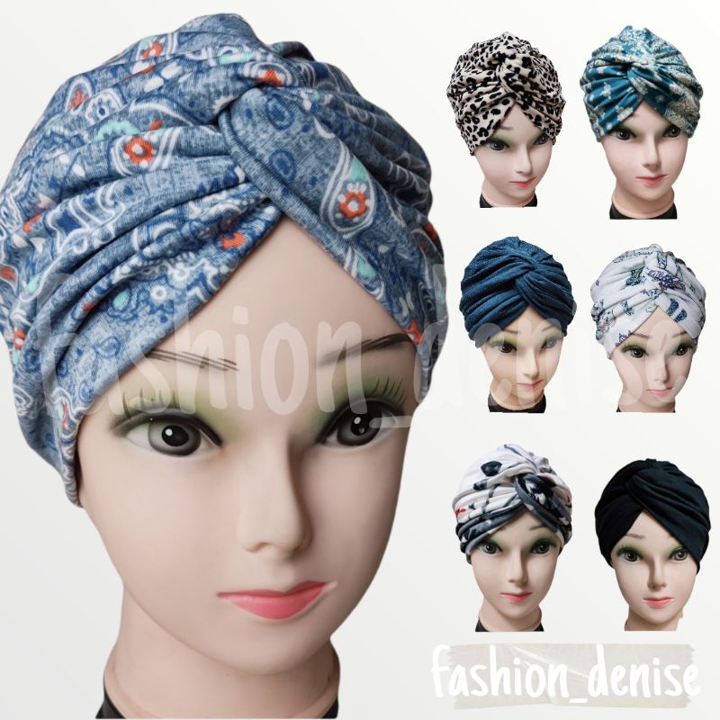 women head turban Muslim hijab headband Chemo hat ready to wear ...