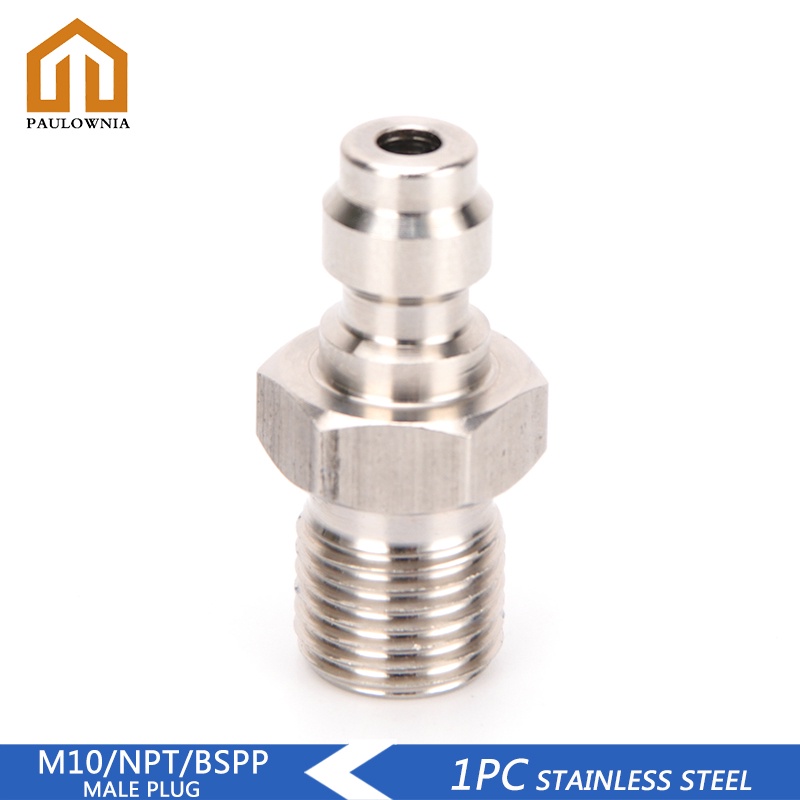 PCP Paintball Pneumatic Quick Coupler 8MM Male Plug Adapter Fittings ...
