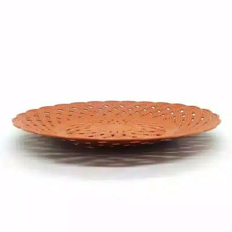 Brown PLASTIC RATTAN PLATES (12 pcs) | Shopee Philippines
