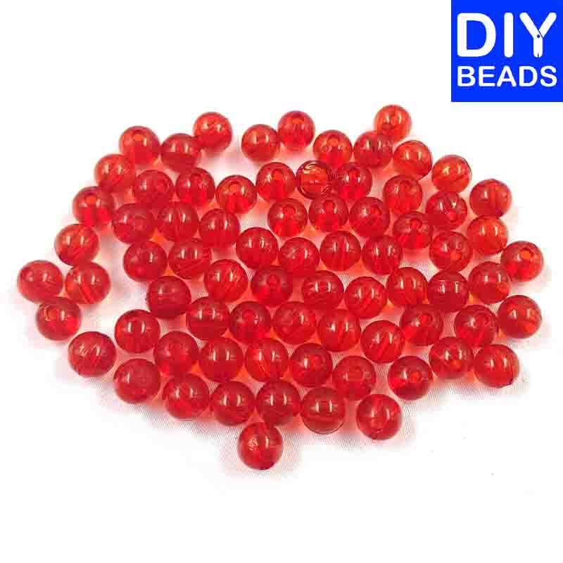 Diy Beads Smooth Beads Red #28 (250grams) | Shopee Philippines