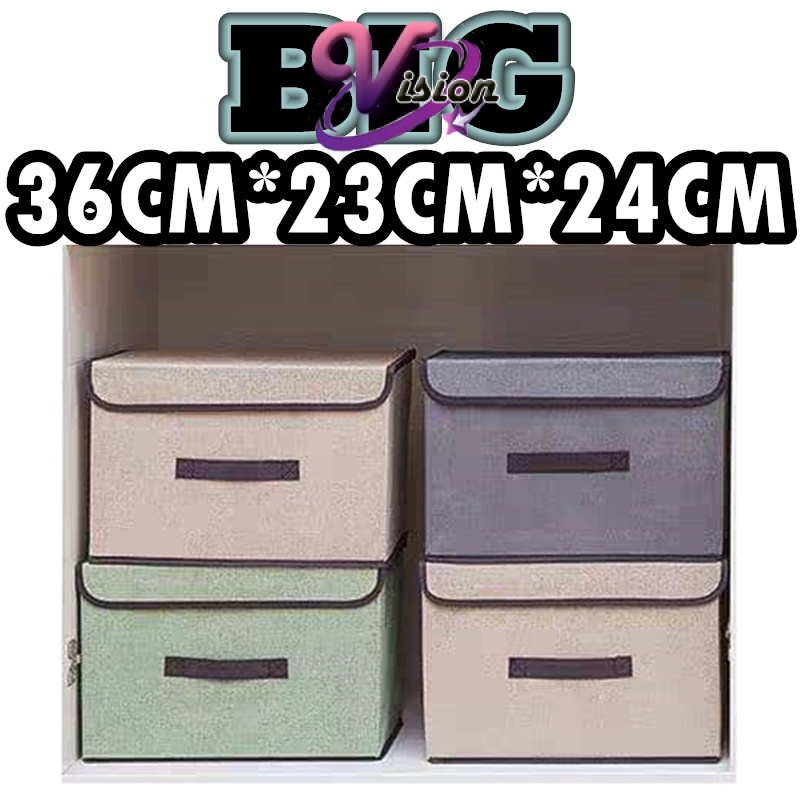 Large Storage Box Foldable Wardrobe Linen Organizer Storage Box Clothes ...