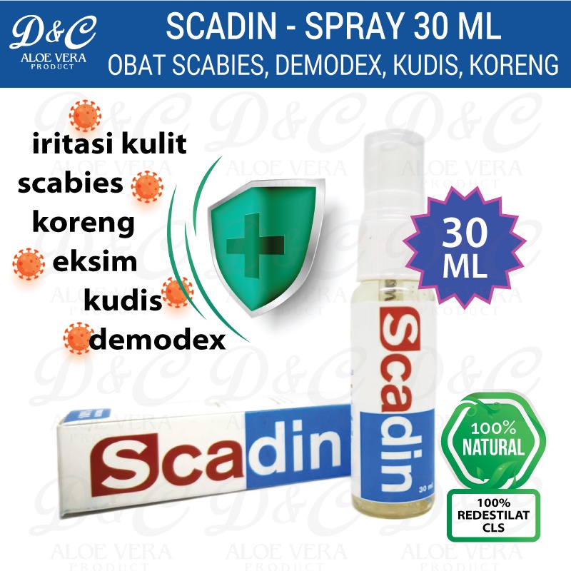 Scadin SPRAY 30 ML Medicine for Scabies Demodex Eczema Scabies Dogs ...
