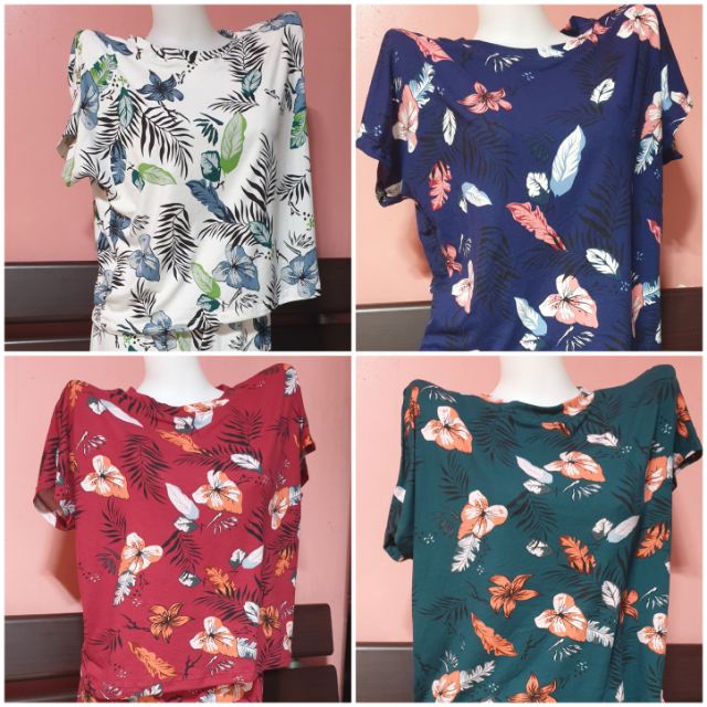 Leaves design terno short | Shopee Philippines