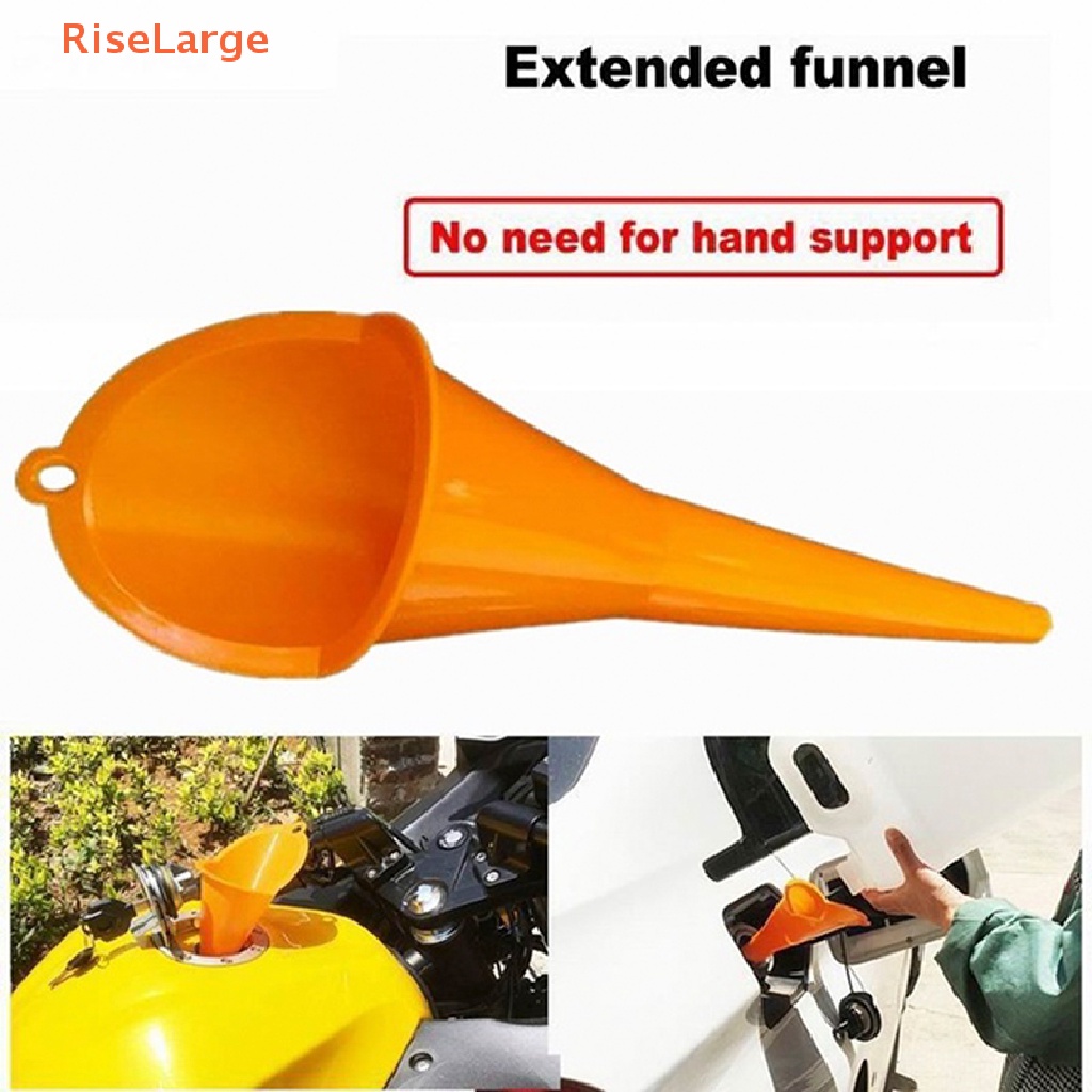 [RiseLarge] Motorcycle Car Long Mouth Funnel Plastic Refueling Oil ...