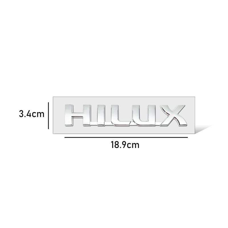 3D ABS HILUX Logo For Toyota Hilux Revo Emblem Rear Trunk Badge Sticker ...