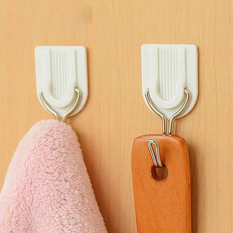 Adhesive Self Innovative Hooks For Easy Wall Hanging In Bathroom And ...