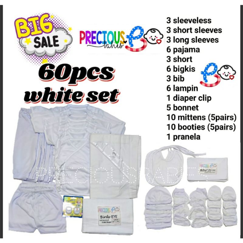 Newborn Set white / baru baruan / baby clothes / precious babies ...