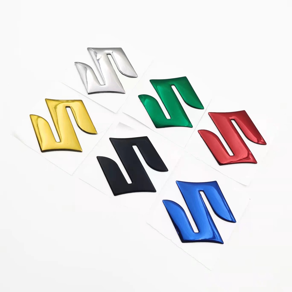 suzuki 3D Three-Dimensional Aluminum Sticker Metal S logo Modified ...