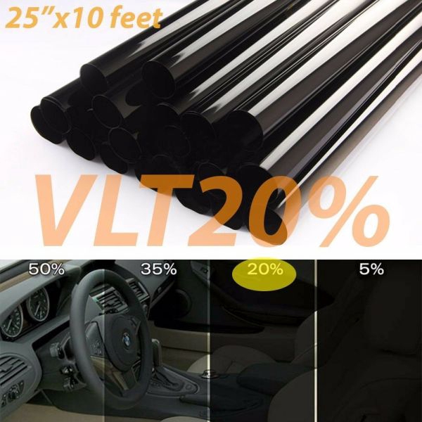 50cm 3m 20 Vlt Black Pro Car Home Glass Window Tint Tinting Film Roll