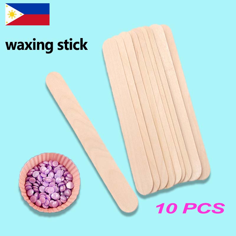 10pcs wooden hair removal waxing stick disposable waxing stick | Shopee ...