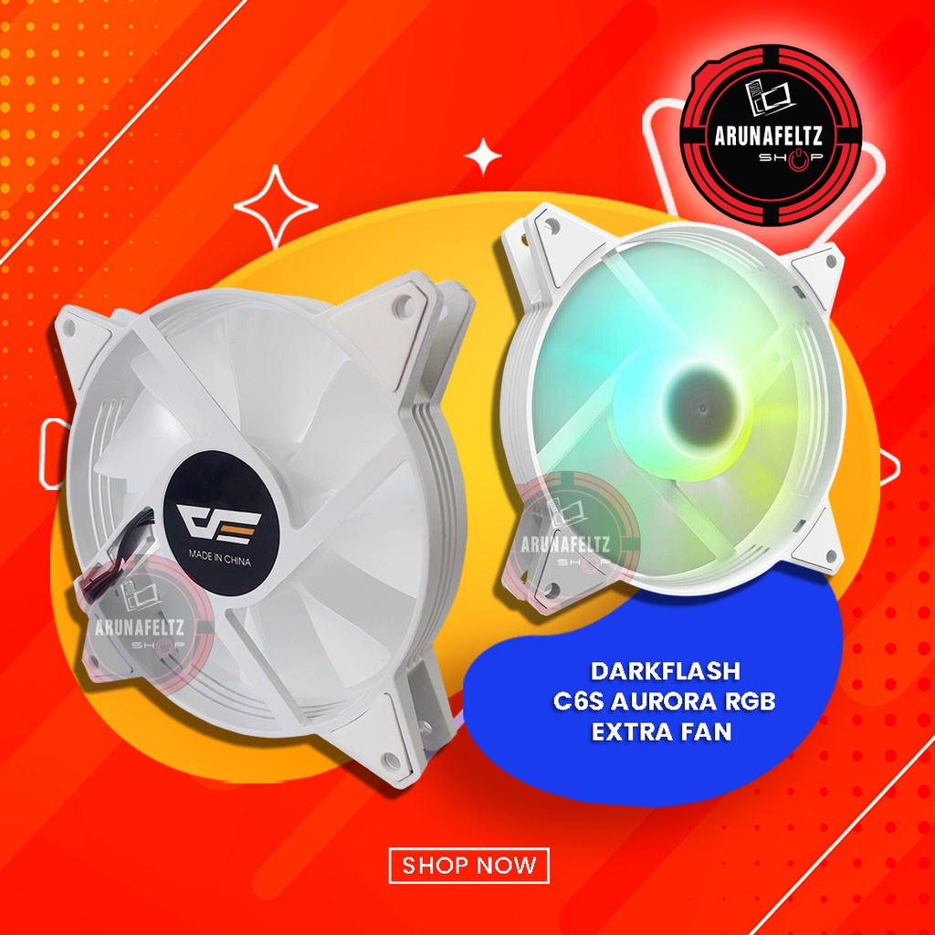 C6S DARKFLASH EXTRA FAN 120MM (WHITE) | Shopee Philippines