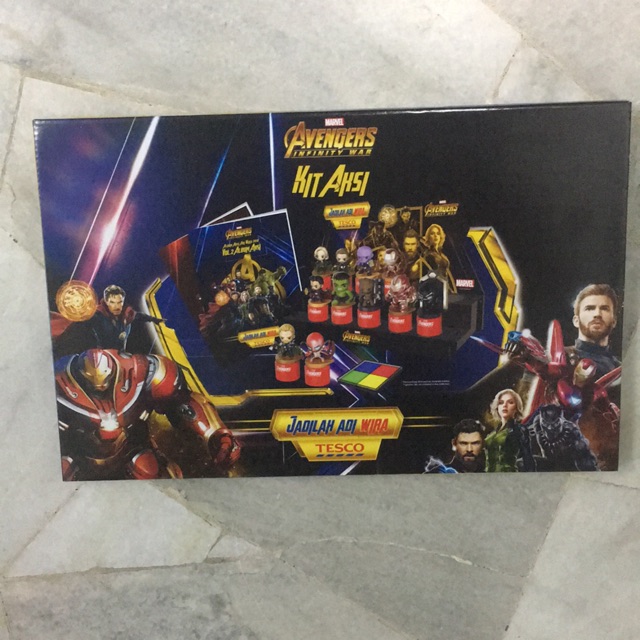 Tesco kit aksi marvel avenger ( stand and ink pad) | Shopee Philippines