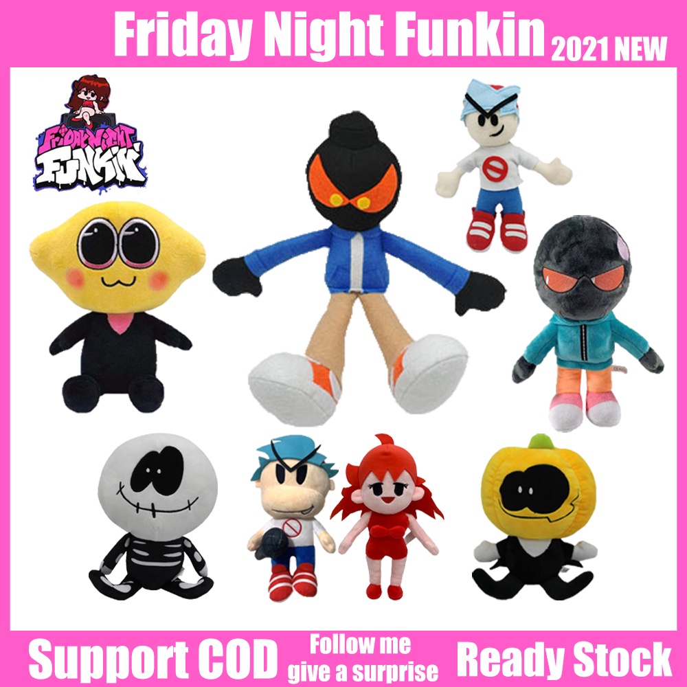 2021 New Friday Night Funkin Plushie NEW Whitty and Boyfriend and Lemon ...