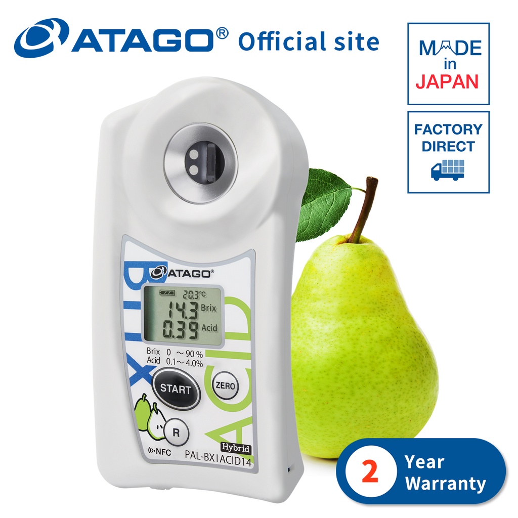 ATAGO Digital Pocket Brix-Acidity Meter (Pear) PAL-BX/ACID14 Master Kit ...
