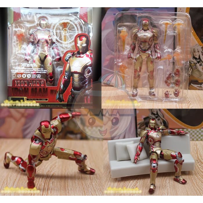 Mini Iron Man Mark Sofa Action Figure Miniature Toy | Shopee Philippines