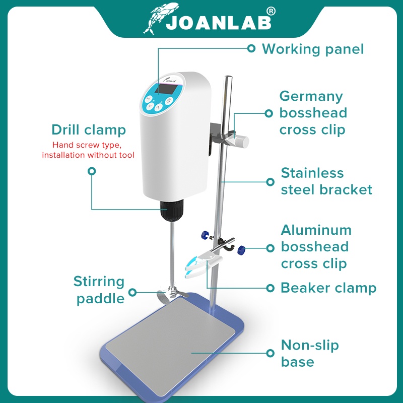 JOANLAB Store Electric Stirrer Laboratory Digital Mechanical Overhead ...