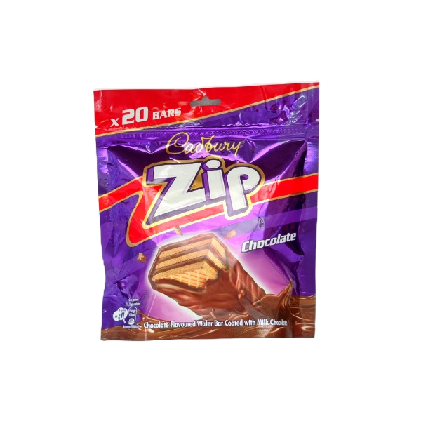 Cadbury Zip Wafer Chocolate Bar 162.5g ( 20 Bars ) | Shopee Philippines