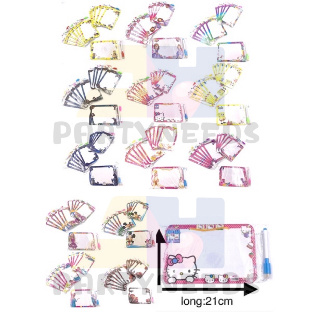 1pc random cartoon white board for games prizes for giveaways birthday ...