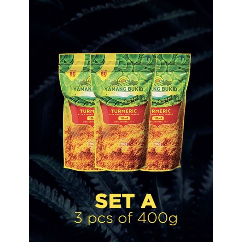 Yamang Bukid Turmeric 10-in-1 Tea Bundle Pack (3packs 400g) | Shopee ...