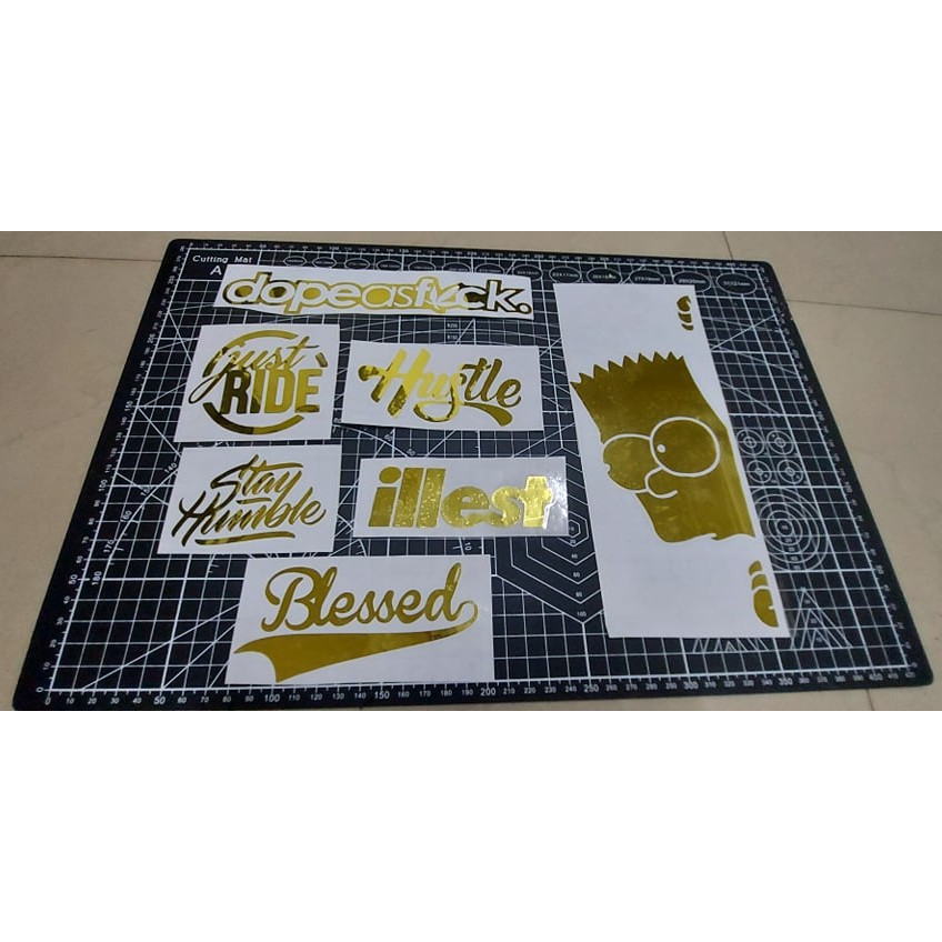 Gold Sticker for Motorcycle and Car | Shopee Philippines