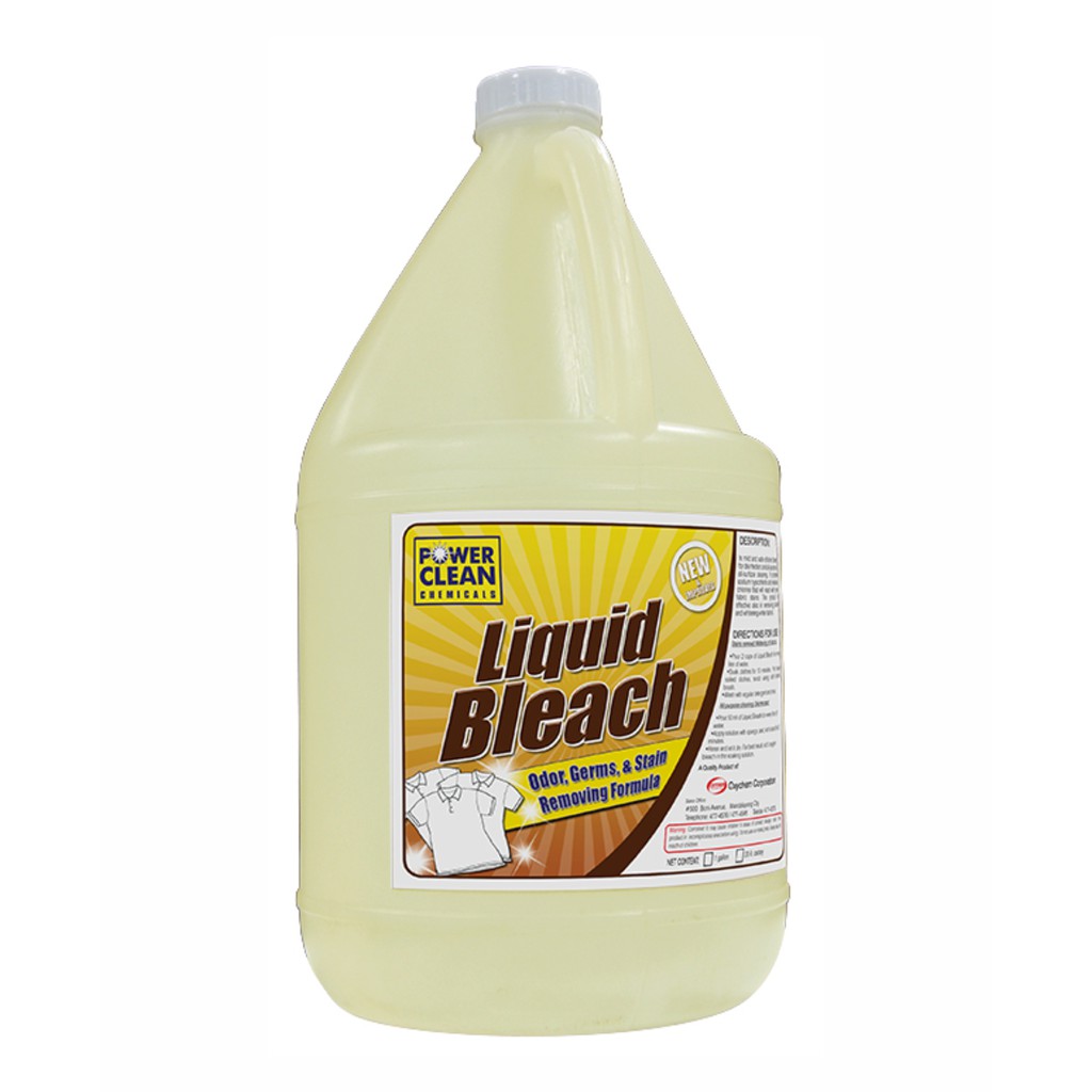 Oxychem Power Clean Solutions LIQUID BLEACH - 1 GALLON All Purpose ...