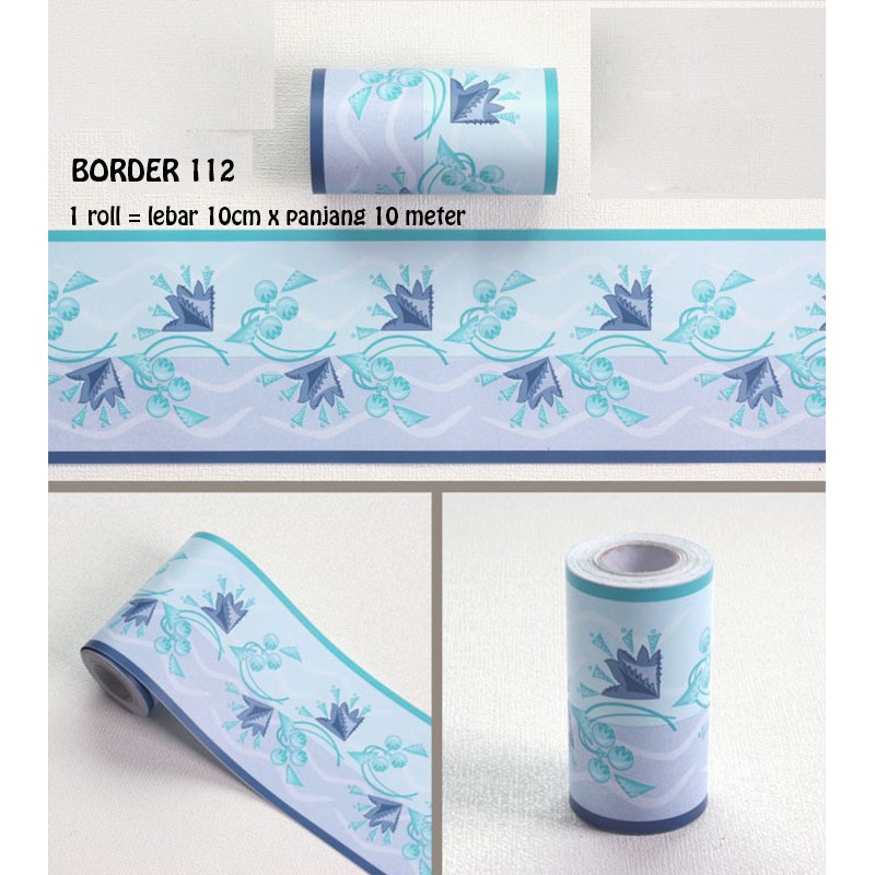 BORDER STICKER WALLPAPER 112 Width 10.6cm X Length 10 meters | Shopee ...