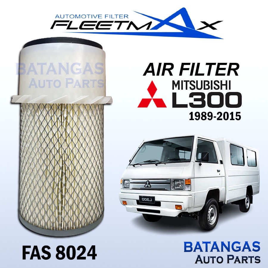 FLEETMAX AIR FILTER MITSUBISHI L300 VAN DSL 1989-2015 PN: 8024 | Shopee ...