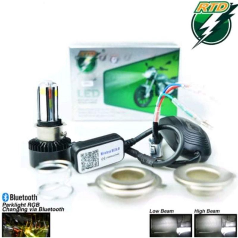 RTD Motorcycle LED Headlight MO2X with RGB Bluetooth Parklight | Shopee ...