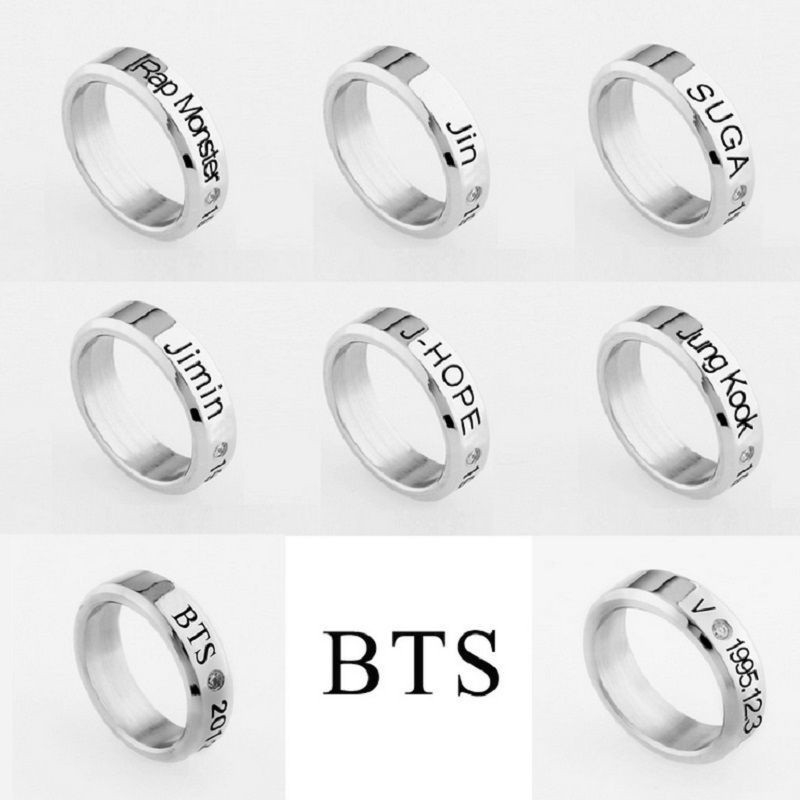 BANGTAN BOYS BTS Ring KPOP JUNGKOOK JIMIN JIN V J-HOPE Rings | Shopee ...