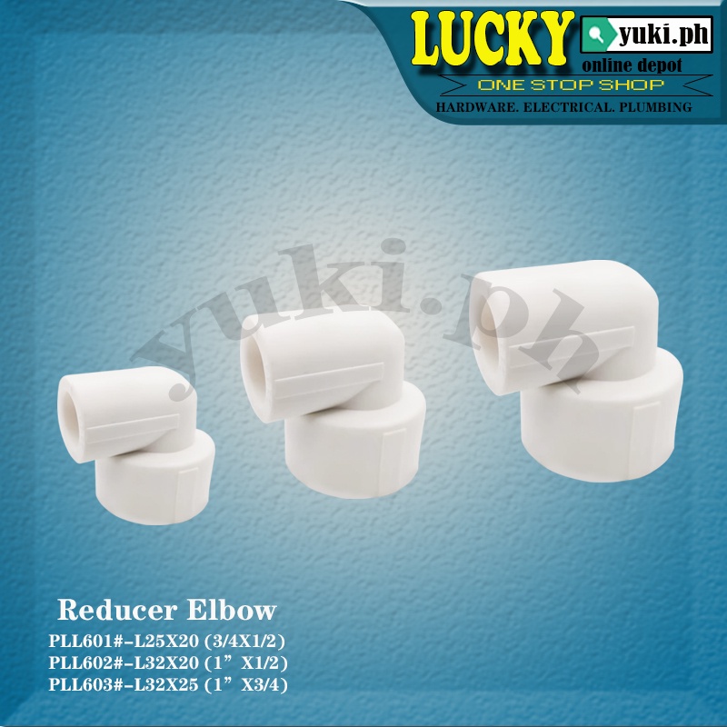 PPR REDUCER ELBOW PLAIN PIPE FITTINGS ( 3/4x1/2 , 1x1/2 , 1x3/4 ) SOLD ...