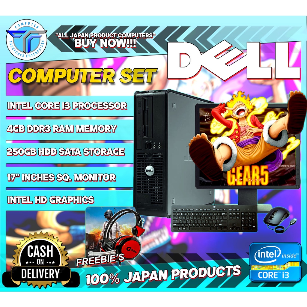 INTEL CORE i3 2ND GEN | 4GB RAM | 250GB HDD | ASSORTED SLIM TYPE SYSTEM ...