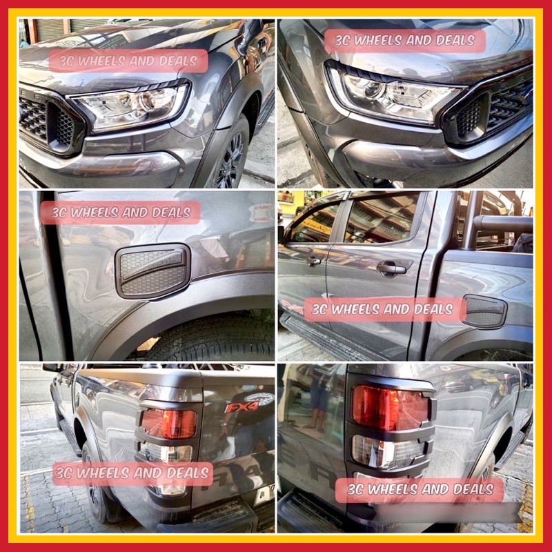 FORD RANGER/RAPTOR (2016-2022) GARNISH SET (BLACK) | Shopee Philippines