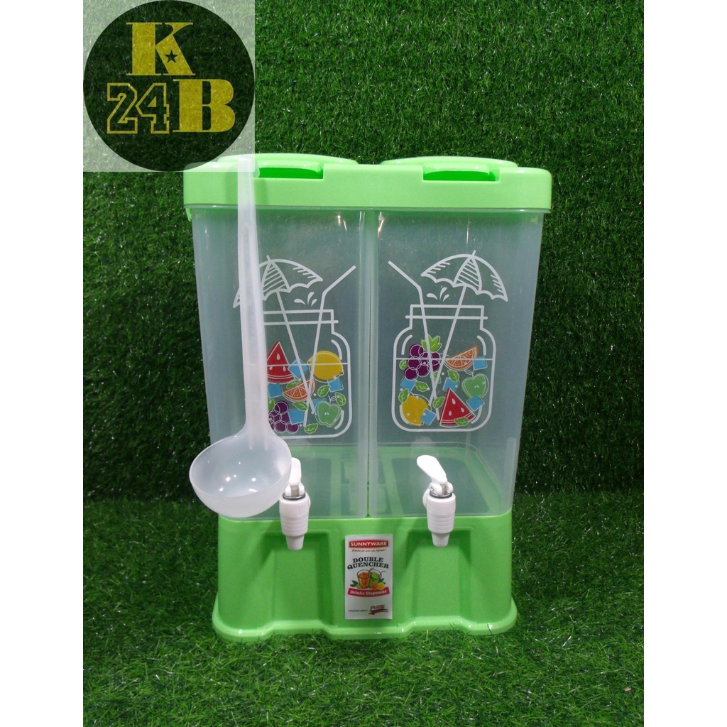 #9868-S Sunnyware 6-Gallon Double Quencher Dispenser with free ladle ...