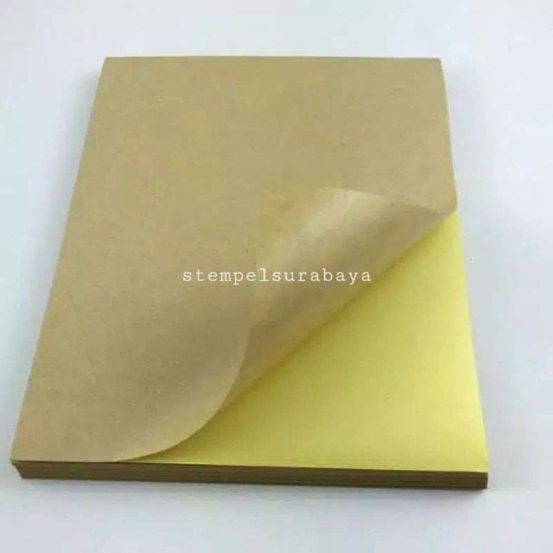 A4 Kraft Craft sticker paper/ brown/ samson | Shopee Philippines