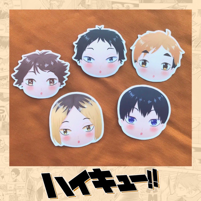 Haikyuu Sticker Setter Edition (kageyama tobio kenma kozume oikawa toru ...