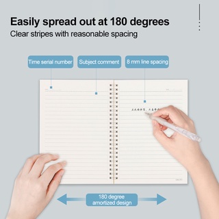 Deli Spiral Notebook A5 60 Sheets Classic Binder Notebooks Series ...