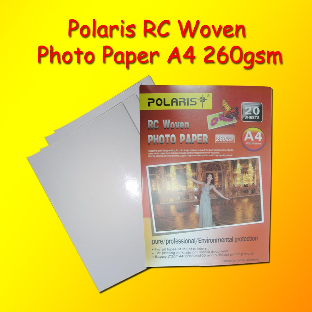 Polaris RC woven photo paper A4 260gsm | Shopee Philippines