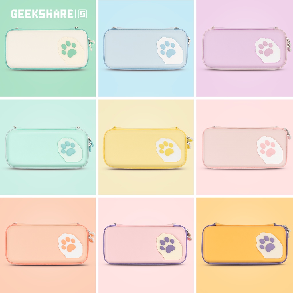 GeekShare Cat Paw Carrying Case for Nintendo Switch&OLED and switch ...