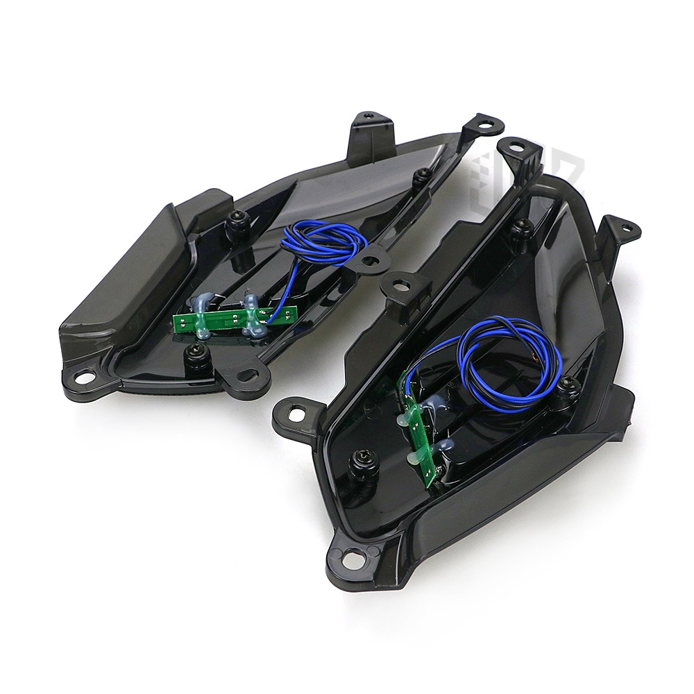 NMAX Motorcycle Side Vent Cover LED Side Light Carbon Indicator for ...