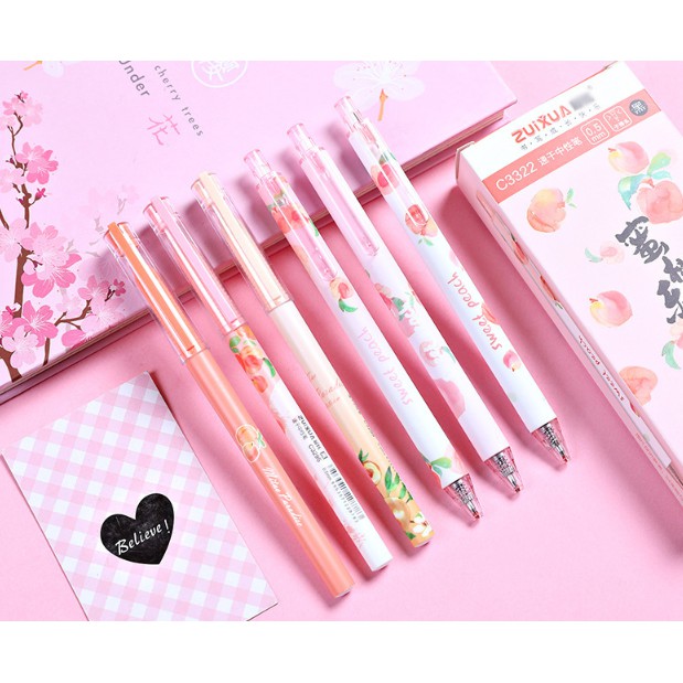 Peach Pattern Pen 0.5mm | Shopee Philippines