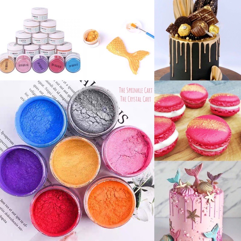 15g Edible Gold Luster Dust Powder Merck Glitter Cake Decorating Baking ...