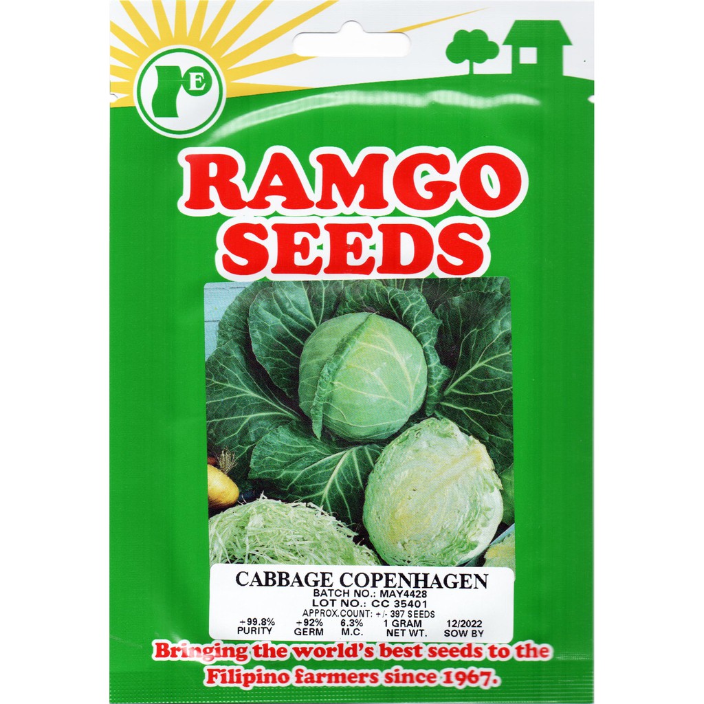 Ramgo RPD Seeds Cabbage Variety (ORIGINAL PACKAGING) GDSFPH_S4 | Shopee ...